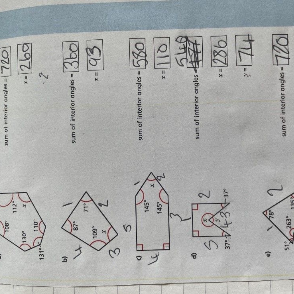 Trinity Academy New Bridge Calculating Missing Angles